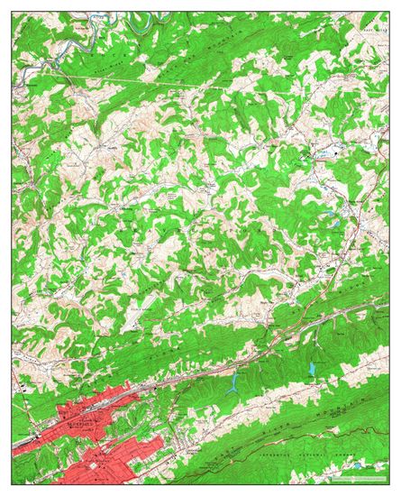 Usa Timeless Maps Bluefield West Virginia Editorial Stock Photo - Stock ...