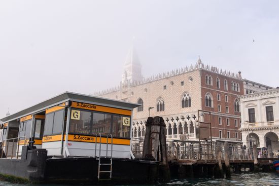 View Palazzo Ducale Covered By Fog Editorial Stock Photo - Stock Image ...