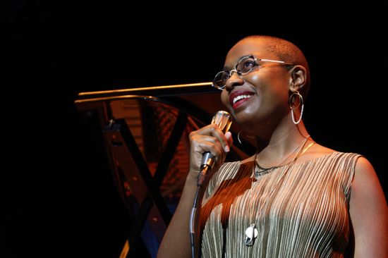 Frenchamerican Jazz Singer Cecile Mclorin Salvant Editorial Stock Photo ...