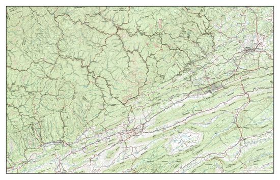 Usa Timeless Maps Bluefield West Virginia Editorial Stock Photo - Stock ...