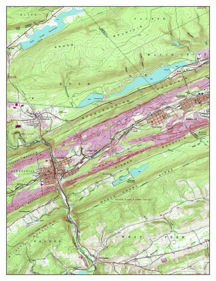 Usa Timeless Maps Tamaqua Pennsylvania Map Editorial Stock Photo ...