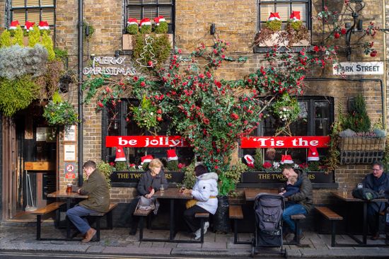 Customers Sit Outside Two Brewers Pub Editorial Stock Photo - Stock ...