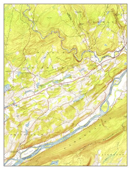Usa Timeless Maps Bushkill Pennsylvania Map Editorial Stock Photo ...