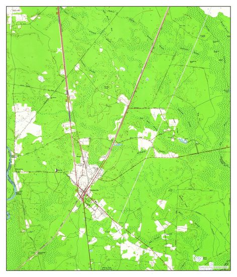 Usa Timeless Maps Hardeeville South Carolina Editorial Stock Photo ...