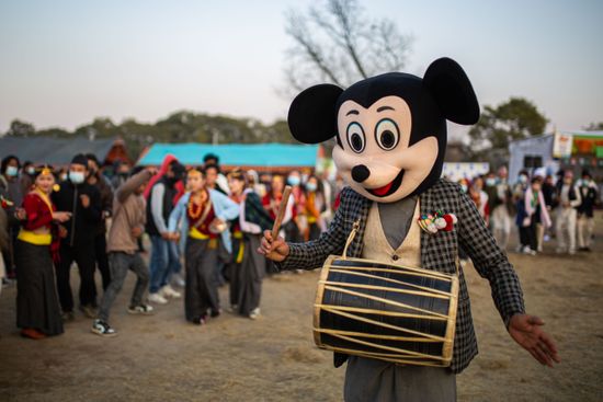 Mascot Plays Traditional Instrument During Sakela Editorial Stock Photo ...