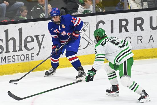 North Dakota Fighting Hawks Forward Dane Editorial Stock Photo - Stock ...