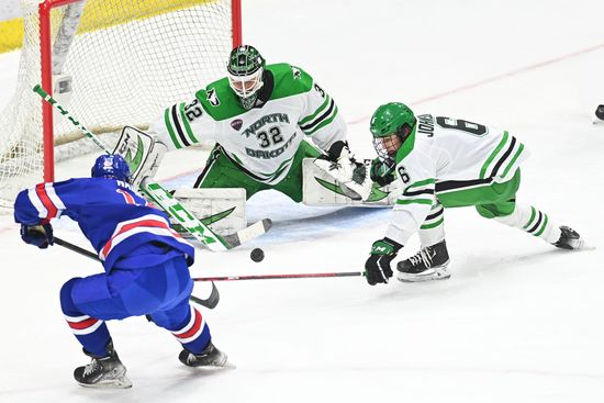 North Dakota Fighting Hawks Goalie Jakob Editorial Stock Photo - Stock ...