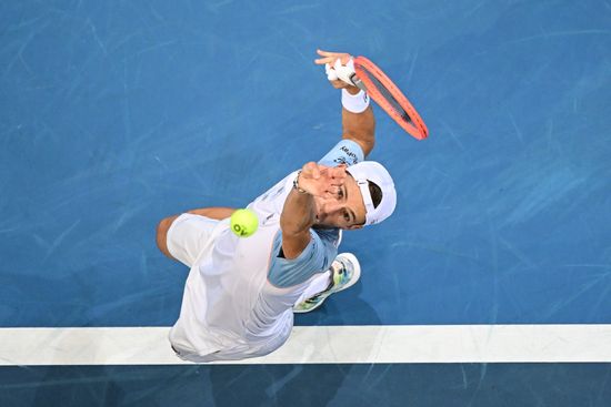 Diego Schwartzman Team Argentina Serves During Editorial Stock Photo ...
