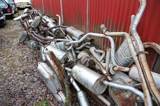 Muffler On Car Scrap Yard Editorial Stock Photo - Stock Image ...