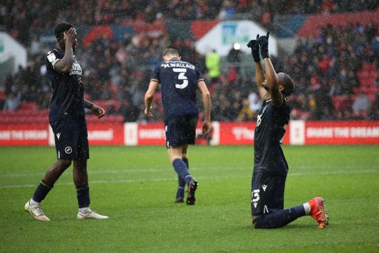 Benik Afobe Millwall Celebrates After Scoring Editorial Stock Photo ...