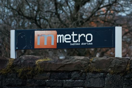 Metro Bus Stop Sign By Slip Editorial Stock Photo - Stock Image ...