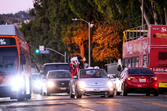 Person Driving Convertible Vw Beetle Snowman Editorial Stock Photo ...