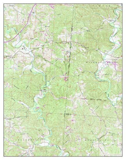 Usa Timeless Maps Mulga Ohio Map Editorial Stock Photo - Stock Image ...