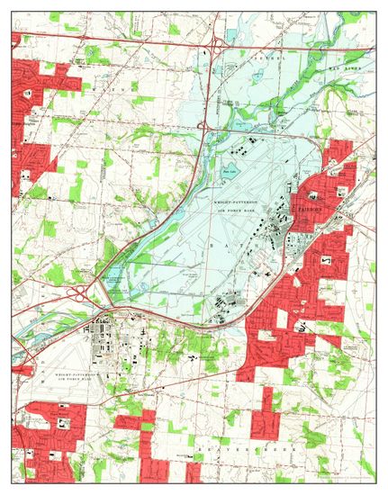 Usa Timeless Maps Fairborn Ohio Map Editorial Stock Photo - Stock Image ...