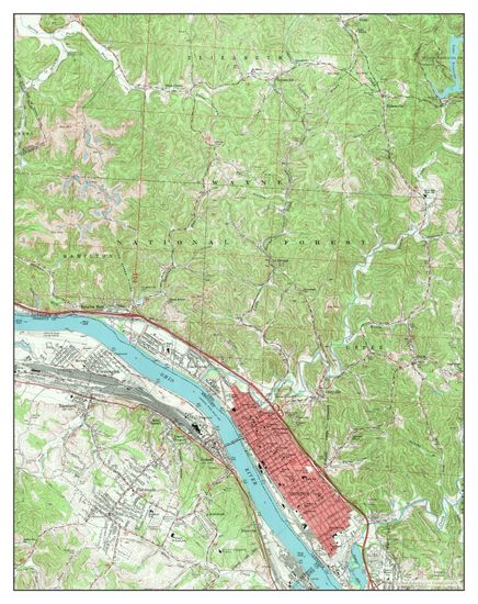 Usa Timeless Maps Ironton Ohio Map Editorial Stock Photo - Stock Image ...