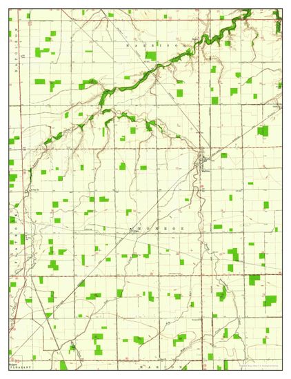 Usa Timeless Maps Malinta Ohio Map Editorial Stock Photo - Stock Image ...