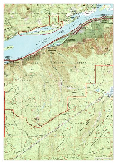 Usa Timeless Maps Multnomah Falls Oregon Editorial Stock Photo - Stock ...
