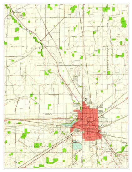 Usa Timeless Maps Fostoria Ohio Map Editorial Stock Photo - Stock Image ...