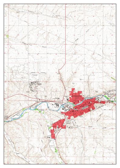 Usa Timeless Maps Pendleton Oregon Map Editorial Stock Photo - Stock ...