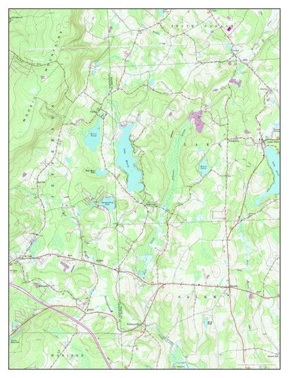 Usa Timeless Maps Lake Ariel Pennsylvania Editorial Stock Photo - Stock ...