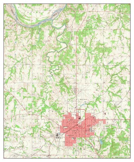 Usa Timeless Maps Ada Oklahoma Map Editorial Stock Photo - Stock Image ...