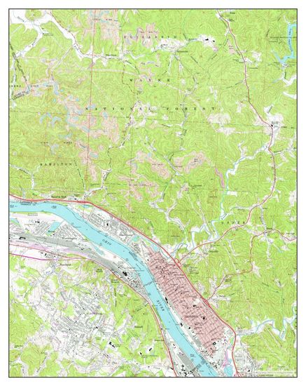 Usa Timeless Maps Ironton Ohio Map Editorial Stock Photo - Stock Image ...