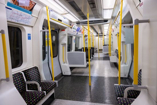 Empty Tube Train On Circle Line Editorial Stock Photo - Stock Image ...