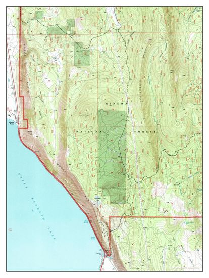 Usa Timeless Maps Modoc Point Oregon Editorial Stock Photo - Stock ...