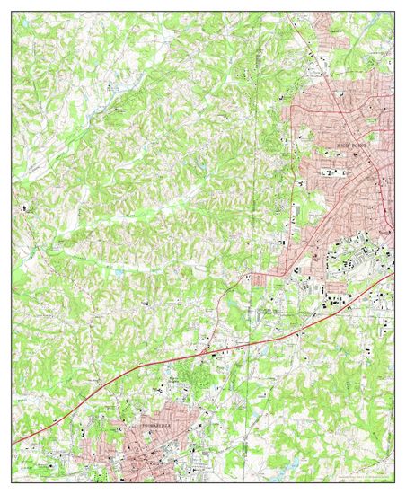 Usa Timeless Maps High Point West Editorial Stock Photo - Stock Image ...
