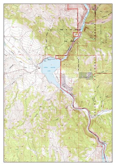 Usa Timeless Maps Upper Holter Lake Editorial Stock Photo - Stock Image ...