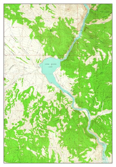 Usa Timeless Maps Upper Holter Lake Editorial Stock Photo - Stock Image ...