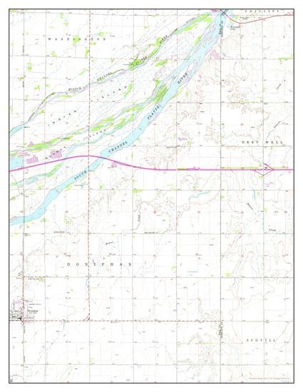 Usa Timeless Maps Doniphan Nebraska Map Editorial Stock Photo - Stock ...