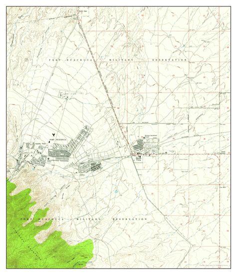 Usa Timeless Maps Fort Huachuca Arizona Editorial Stock Photo - Stock ...