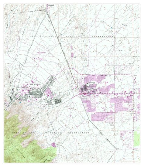 Usa Timeless Maps Fort Huachuca Arizona Editorial Stock Photo - Stock ...