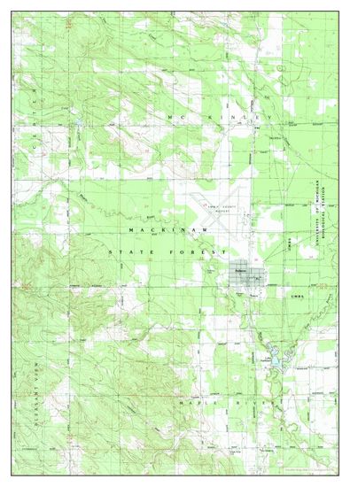 Usa Timeless Maps Pellston Michigan Map Editorial Stock Photo - Stock ...