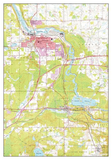 Usa Timeless Maps Cloquet Minnesota Map Editorial Stock Photo - Stock ...