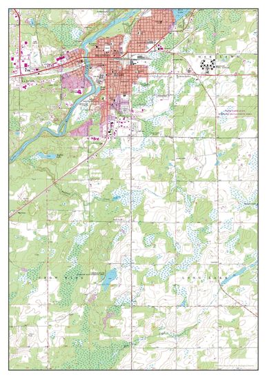 Usa Timeless Maps Brainerd Minnesota Map Editorial Stock Photo - Stock ...