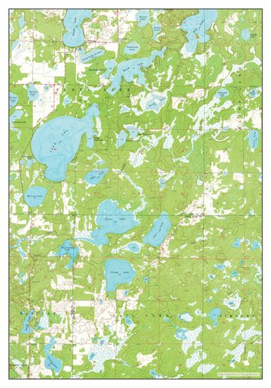 Usa Timeless Maps Lake Ada Minnesota Editorial Stock Photo - Stock ...
