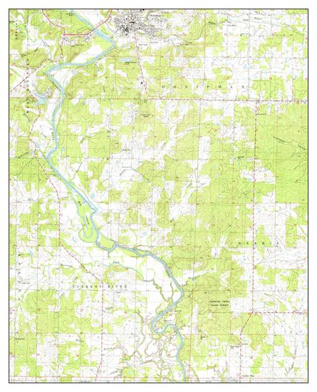Usa Timeless Maps Doniphan South Missouri Editorial Stock Photo - Stock ...