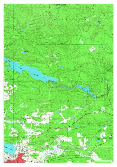 Usa Timeless Maps Negaunee Michigan Map Editorial Stock Photo - Stock ...