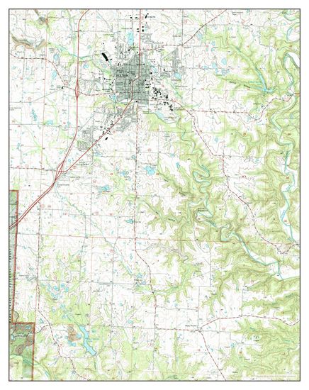 Usa Timeless Maps Fulton Missouri Map Editorial Stock Photo - Stock ...