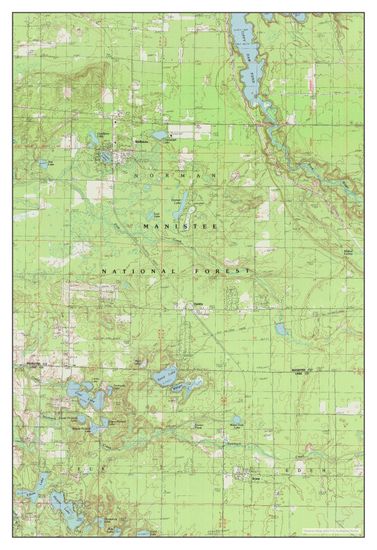 Usa Timeless Maps Wellston Michigan Map Editorial Stock Photo - Stock ...