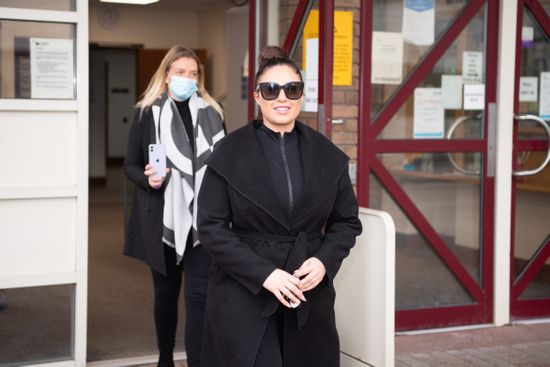 Sherrilyn Speid Leaves Basildon Magistrates Court Editorial Stock Photo ...