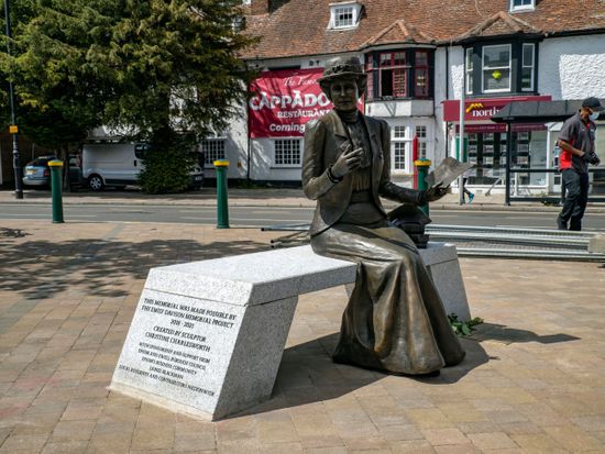Sculpture Emily Davison By Christine Charlesworth Editorial Stock Photo ...