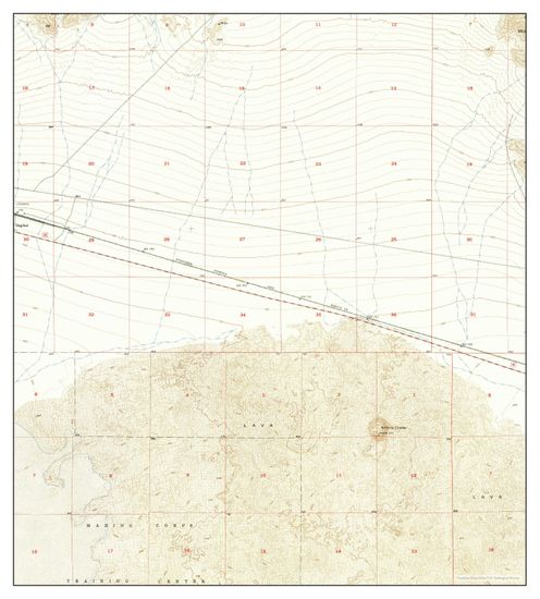Usa Timeless Maps Amboy Crater California Editorial Stock Photo - Stock ...
