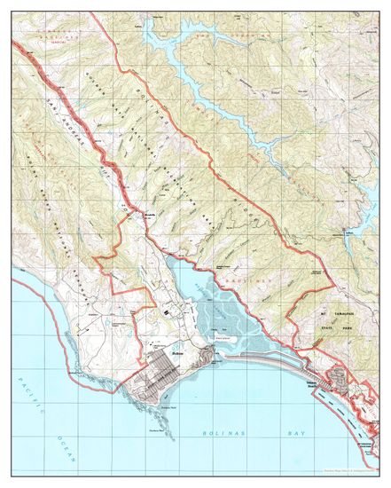 Usa Timeless Maps Bolinas California Map Editorial Stock Photo - Stock ...