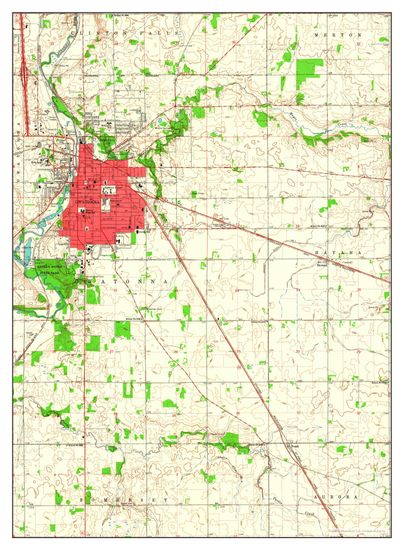 Usa Timeless Maps Owatonna Minnesota Map Editorial Stock Photo - Stock ...