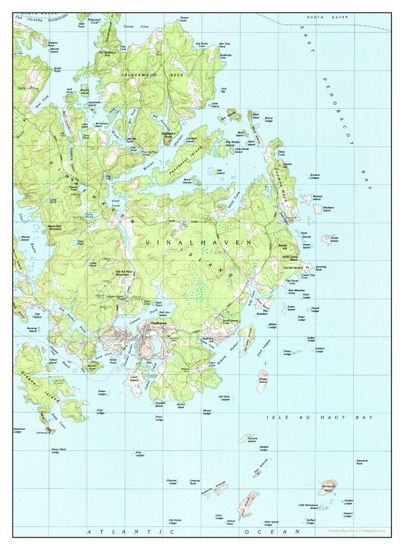 Usa Timeless Maps Vinalhaven Maine Map Editorial Stock Photo - Stock ...