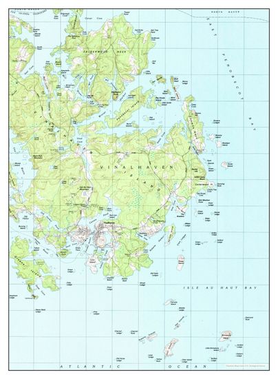 Usa Timeless Maps Vinalhaven Maine Map Editorial Stock Photo - Stock ...