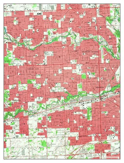Usa Timeless Maps Inkster Michigan Map Editorial Stock Photo - Stock ...